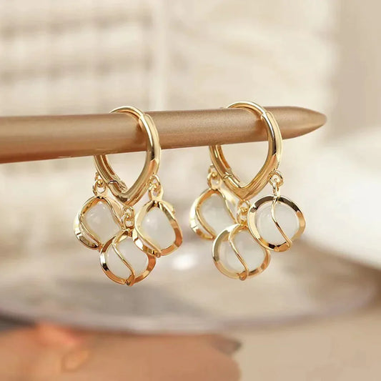 Zaisha Triball Earrings (Rose gold) fashion jewellery